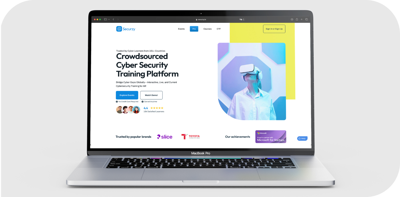 Cybersecurity learning platform