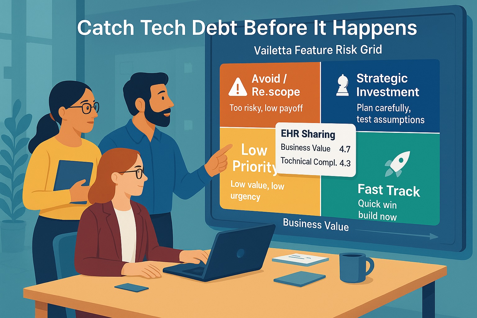 Feature Risk Grid: Managing technical debt before it happens